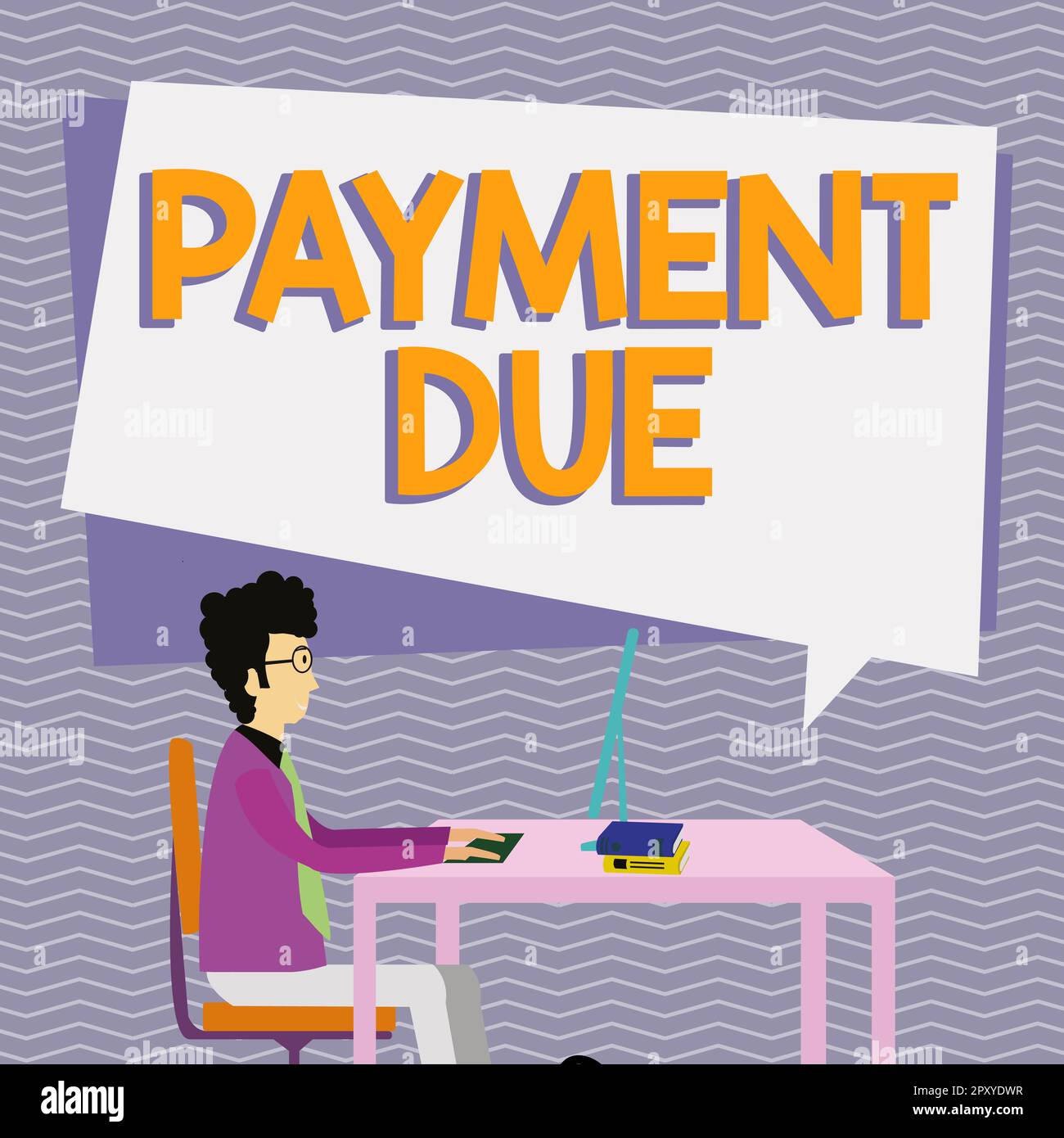 Text showing inspiration Payment Due, Conceptual photo The date when ...