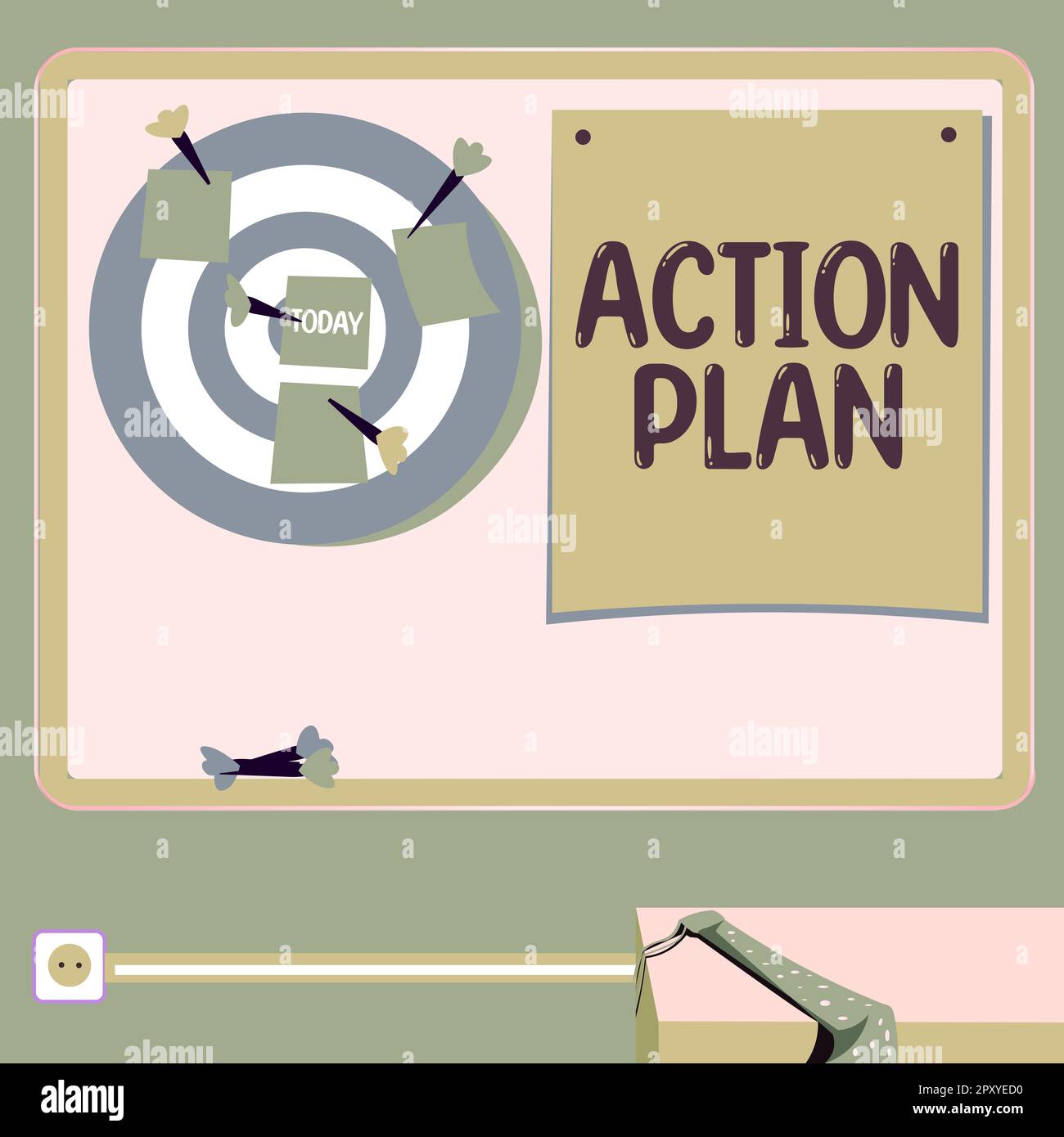 Sign displaying Action Plan, Internet Concept list of things or ...