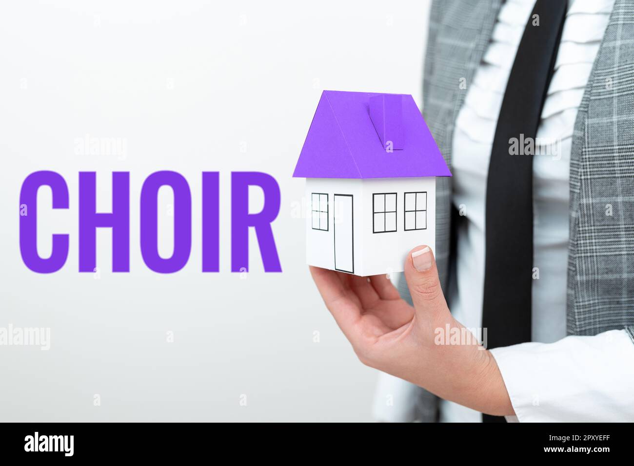 Hand writing sign Choir, Business concept a group organized to perform ...