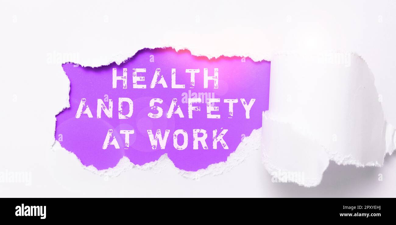 Handwriting text Health And Safety At Work, Business concept Secure ...