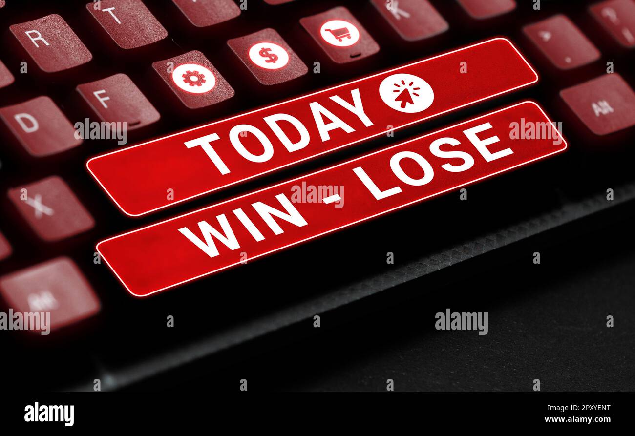 Writing displaying text Win Lose, Word for the conflict-promoting ...