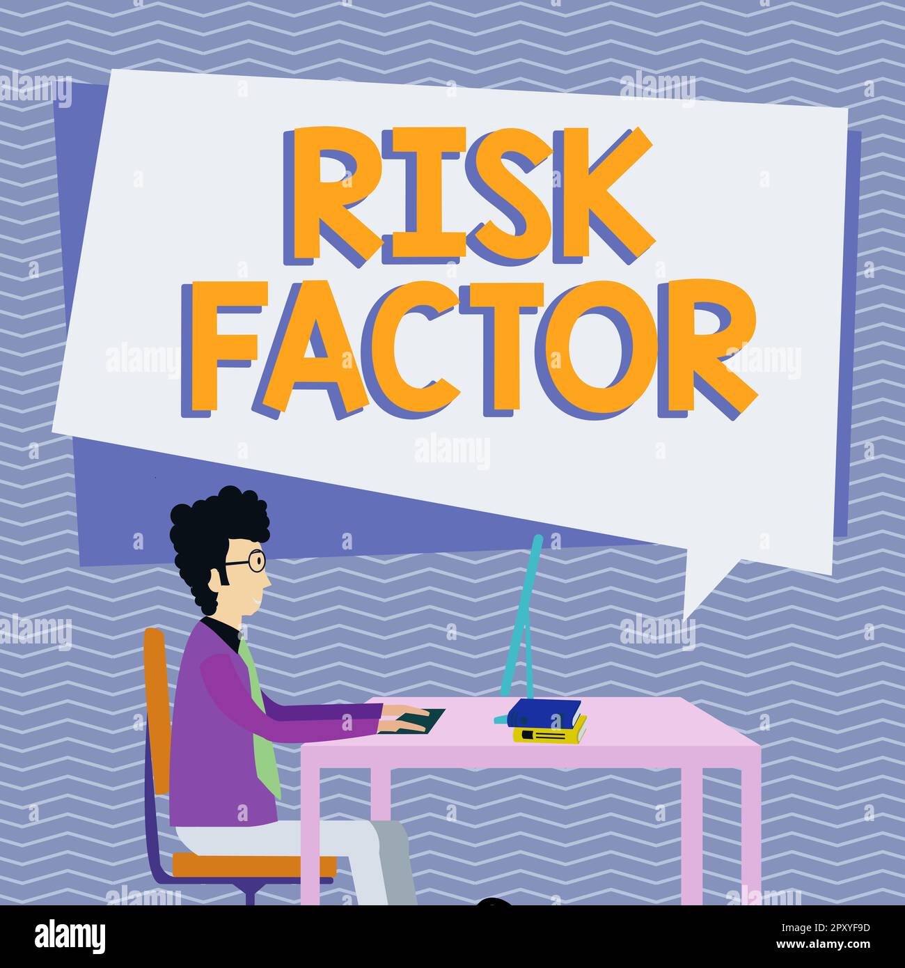 Writing displaying text Risk Factor, Word for Something that rises the ...