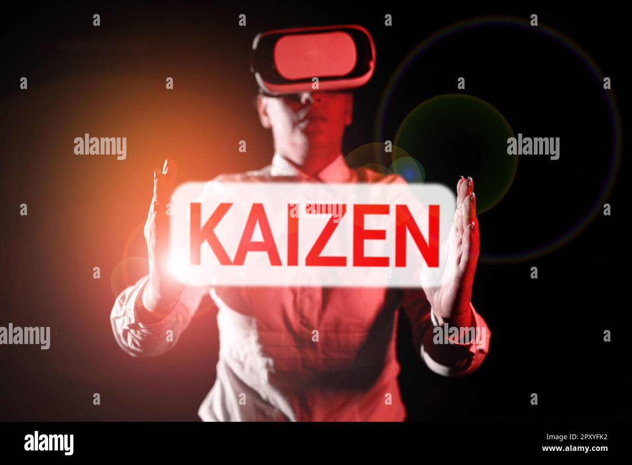 Inspiration showing sign Kaizen, Concept meaning a Japanese business ...