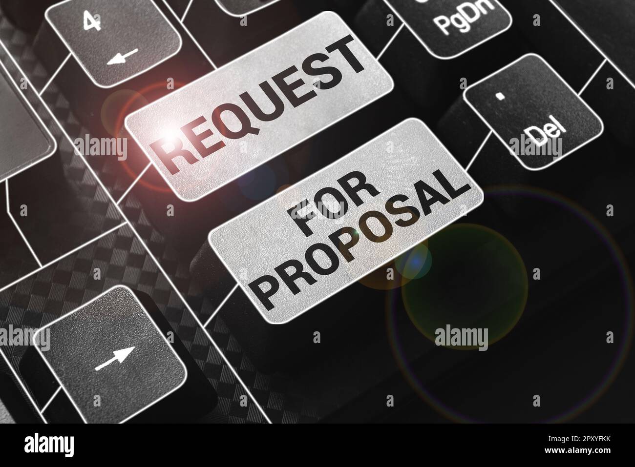 Text showing inspiration Request For Proposal, Business concept ...