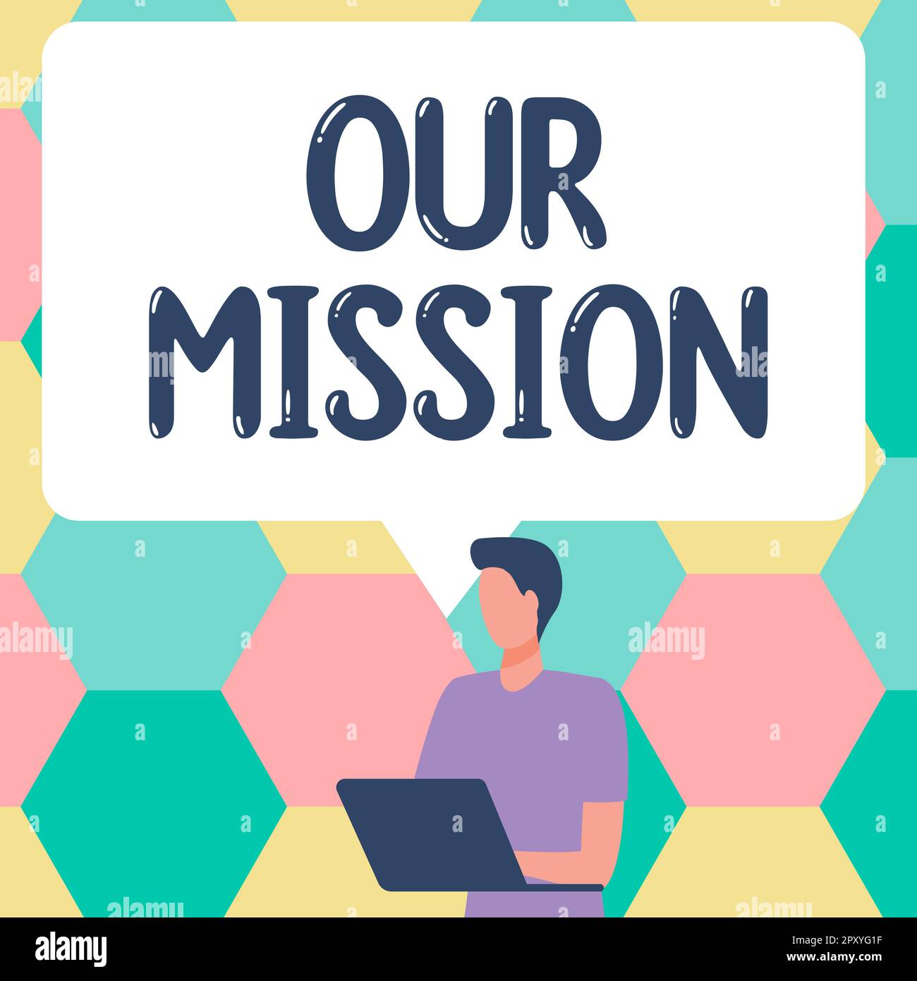 Handwriting text Our Mission, Word Written on tasks or schedule we need ...