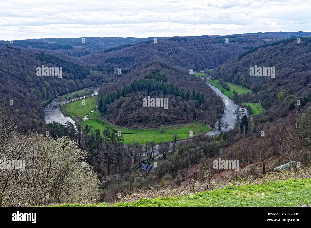 View of the Giants Tomb near Botassart in the Ardennes in Belgium Stock ...