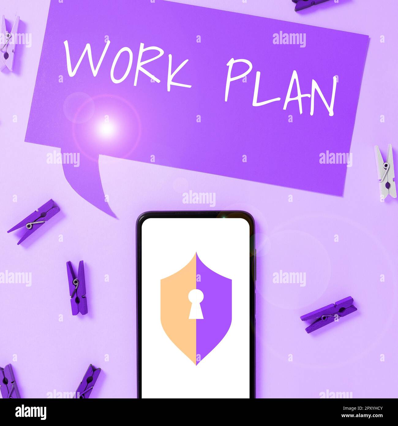 Inspiration showing sign Work Plan, Concept meaning project to be ...