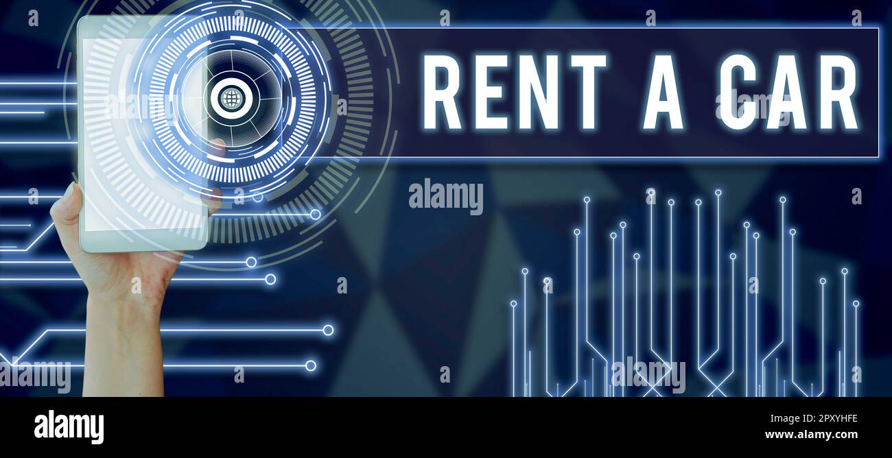 Handwriting text Rent A Car, Concept meaning paying for temporary ...