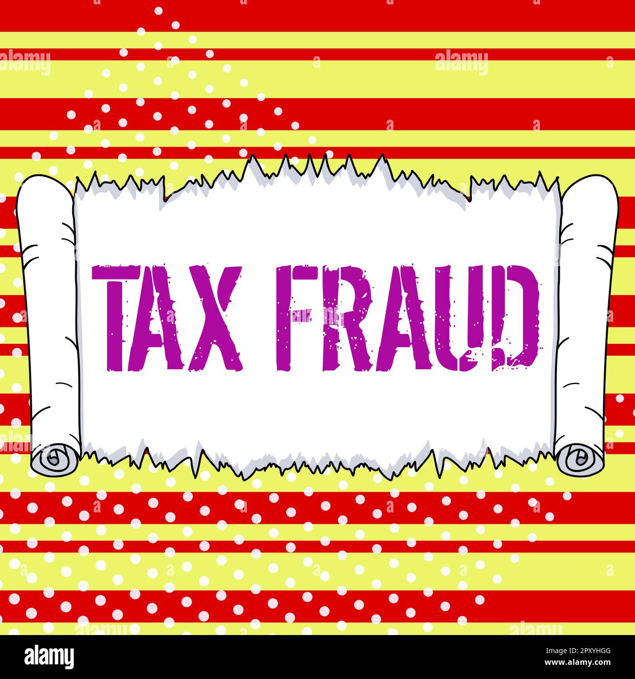Text caption presenting Tax Fraud, Concept meaning entails cheating on ...