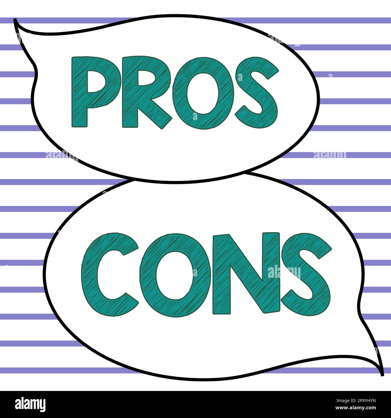 Hand writing sign Pros Cons, Business overview The favorable and ...