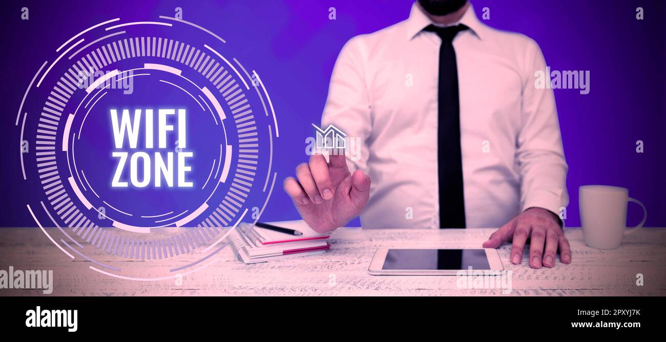 Inspiration showing sign Wifi Zone, Word for provide wireless high ...