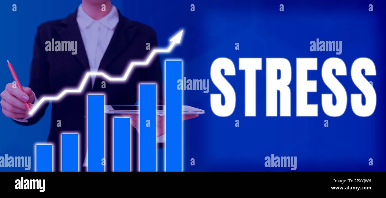 Conceptual caption Stress, Concept meaning a physical chemical or ...