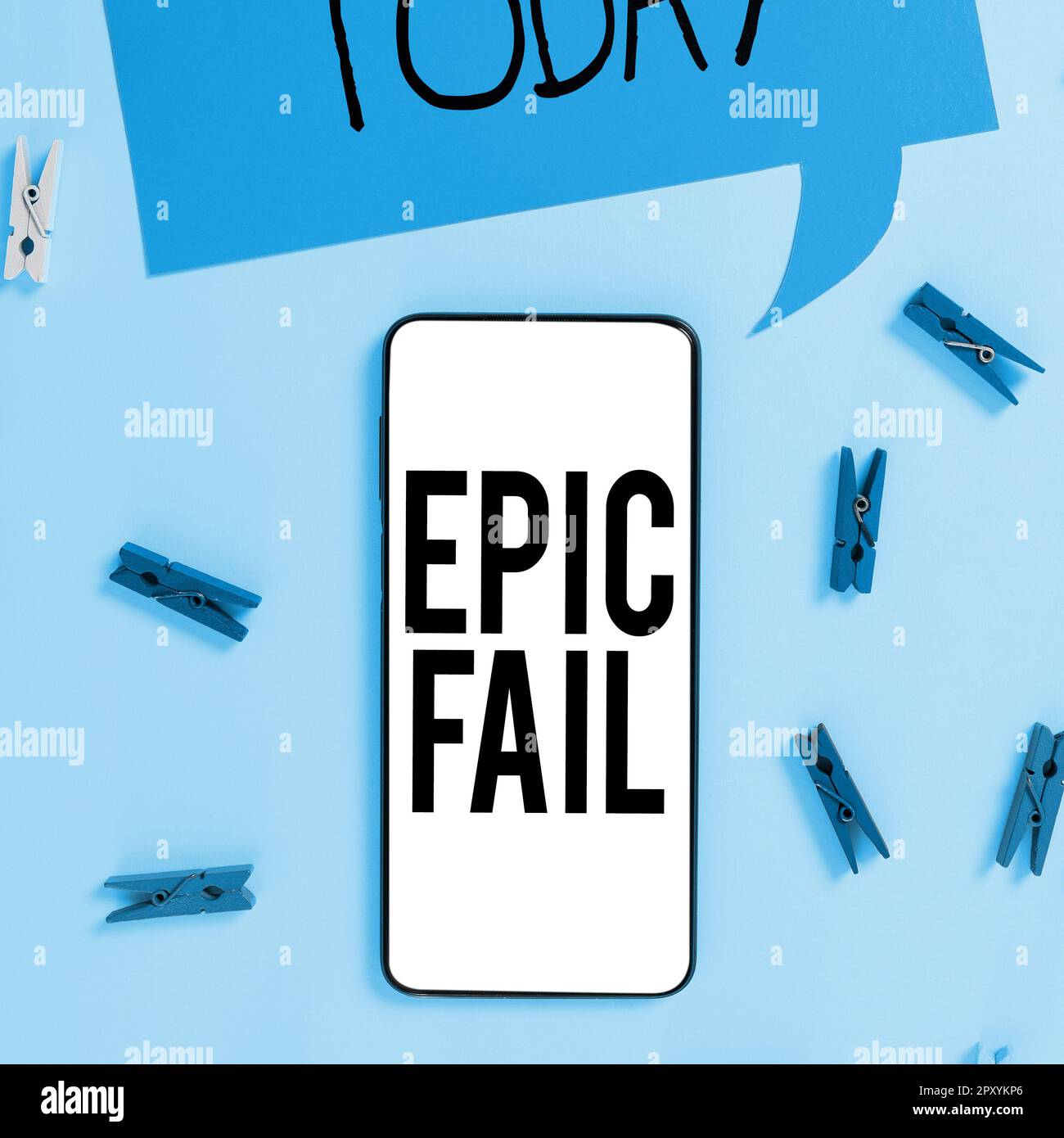 Text showing inspiration Epic Fail, Word for a spectacularly ...