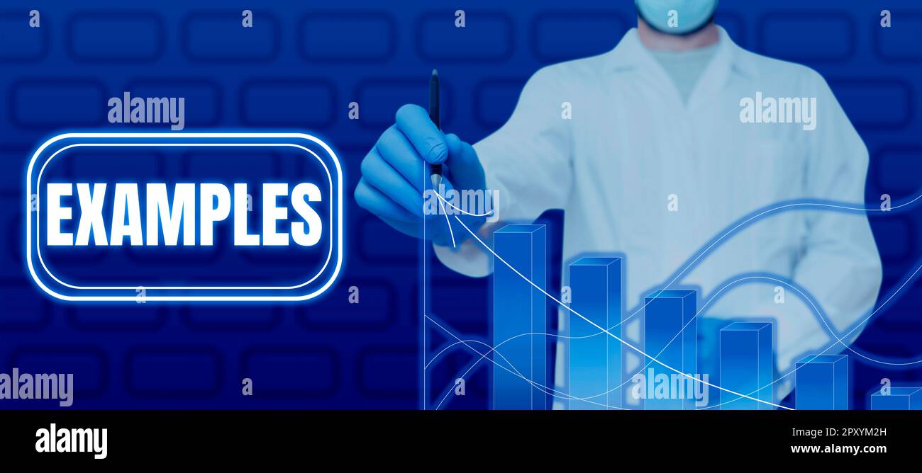 Conceptual display Examples, Word Written on photo Sample Model to ...