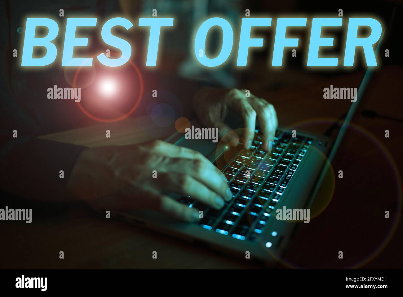 Text sign showing Best Offer, Business idea To convince someone by ...