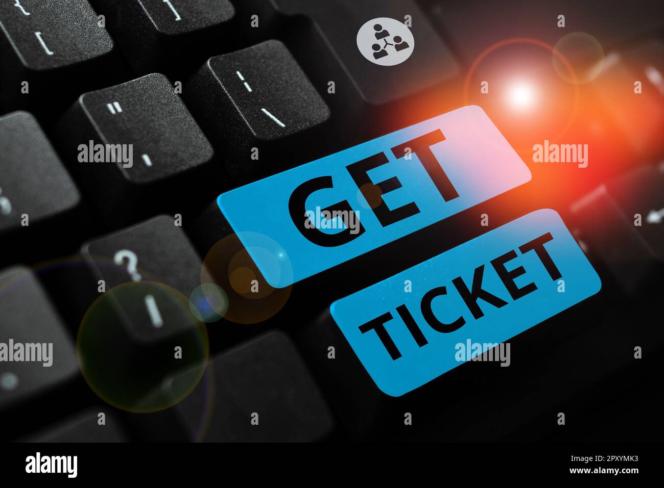 Conceptual caption Get Ticket, Word for to have printed paper that ...