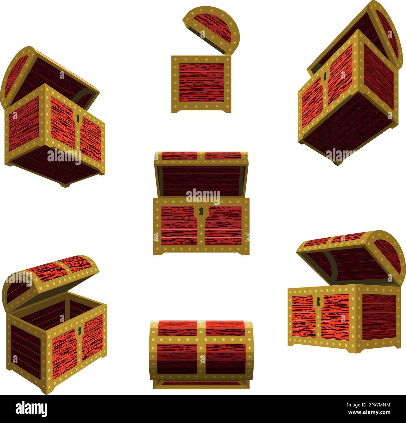 Empty chest in different angles clip hi-res stock photography and ...