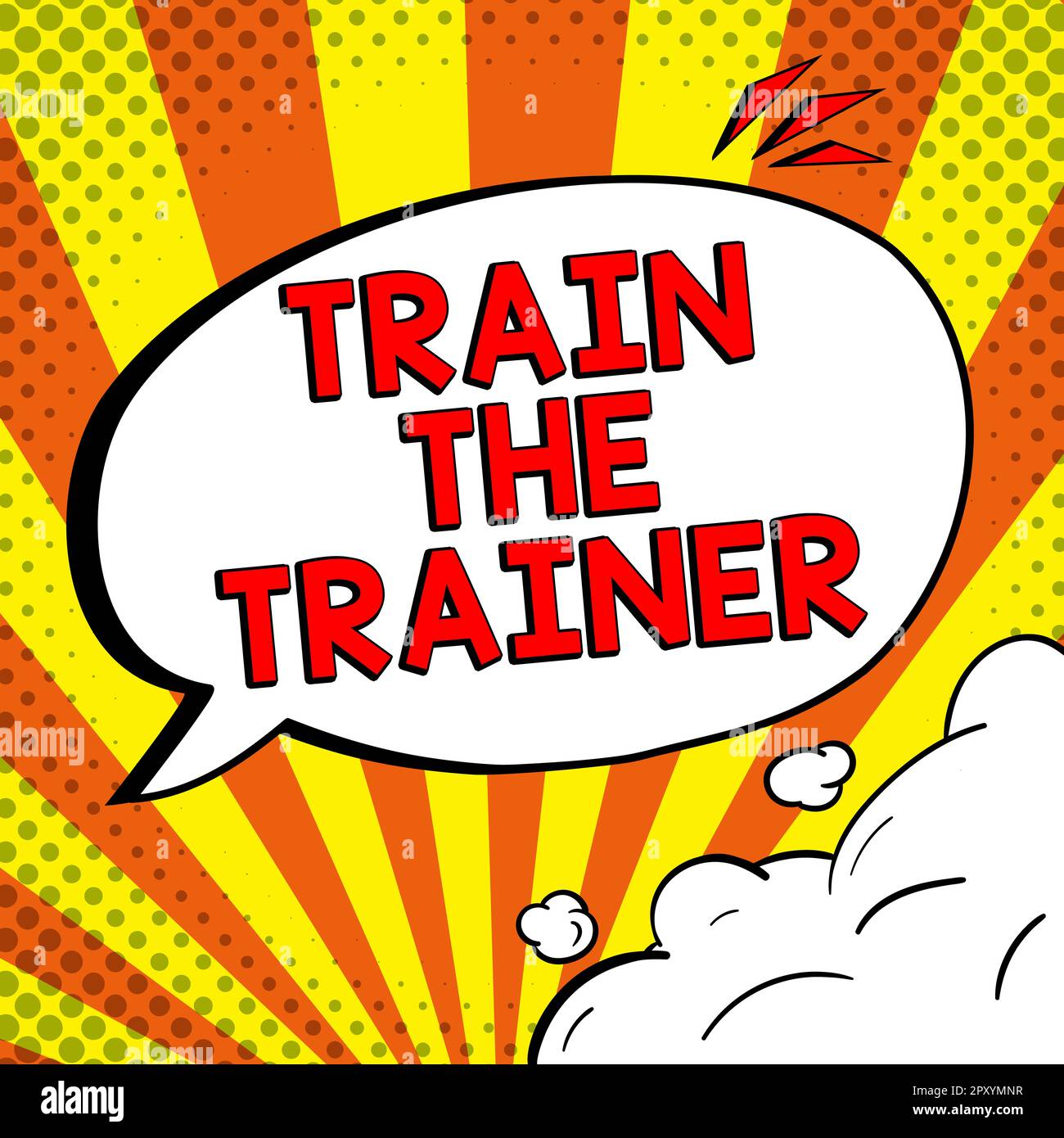 Handwriting text Train The Trainer, Business overview identified to ...