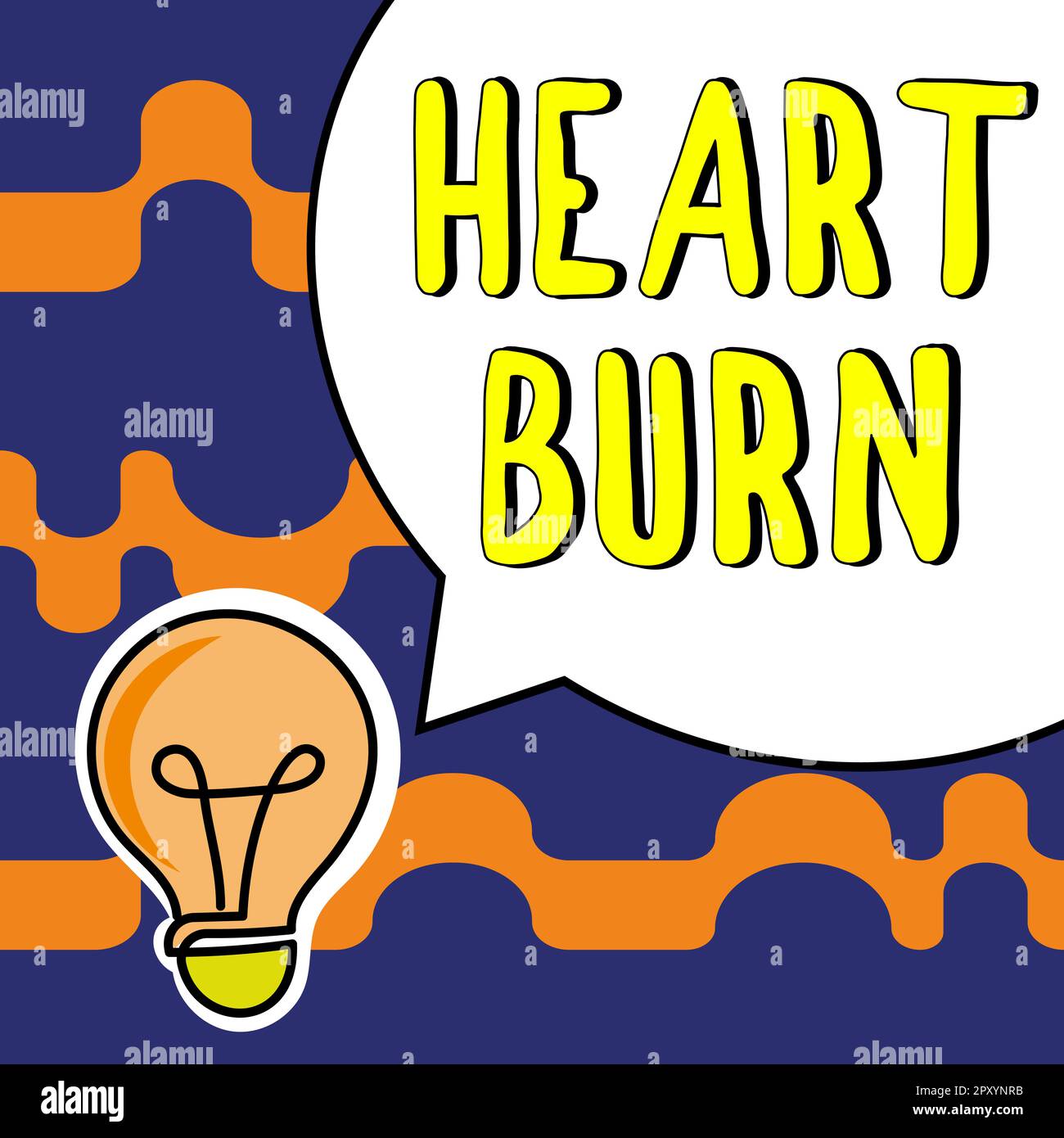 Hand writing sign Heart Burn, Business showcase a burning sensation or ...