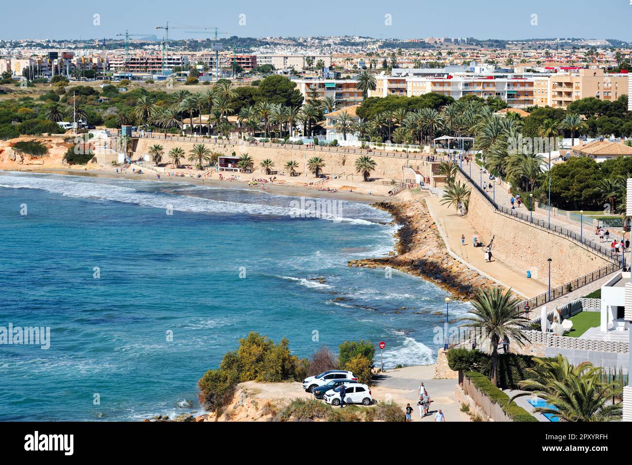 Punta Prima seaside. Costa Blanca. Spain Stock Photo - Alamy