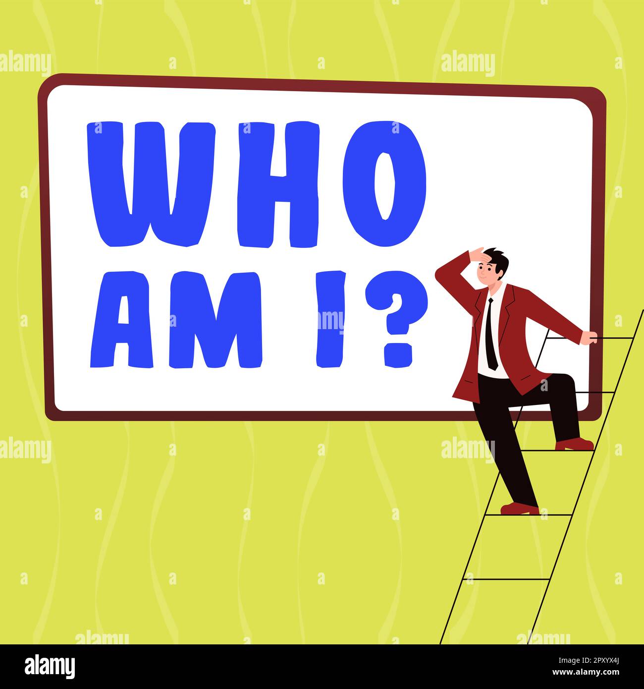 Sign displaying Who Am I, Business concept when being asked about your ...