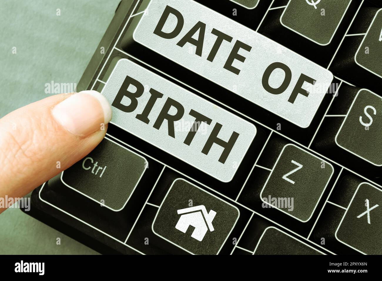 Sign displaying Date Of Birth, Business concept Day when someone is born new baby coming ...