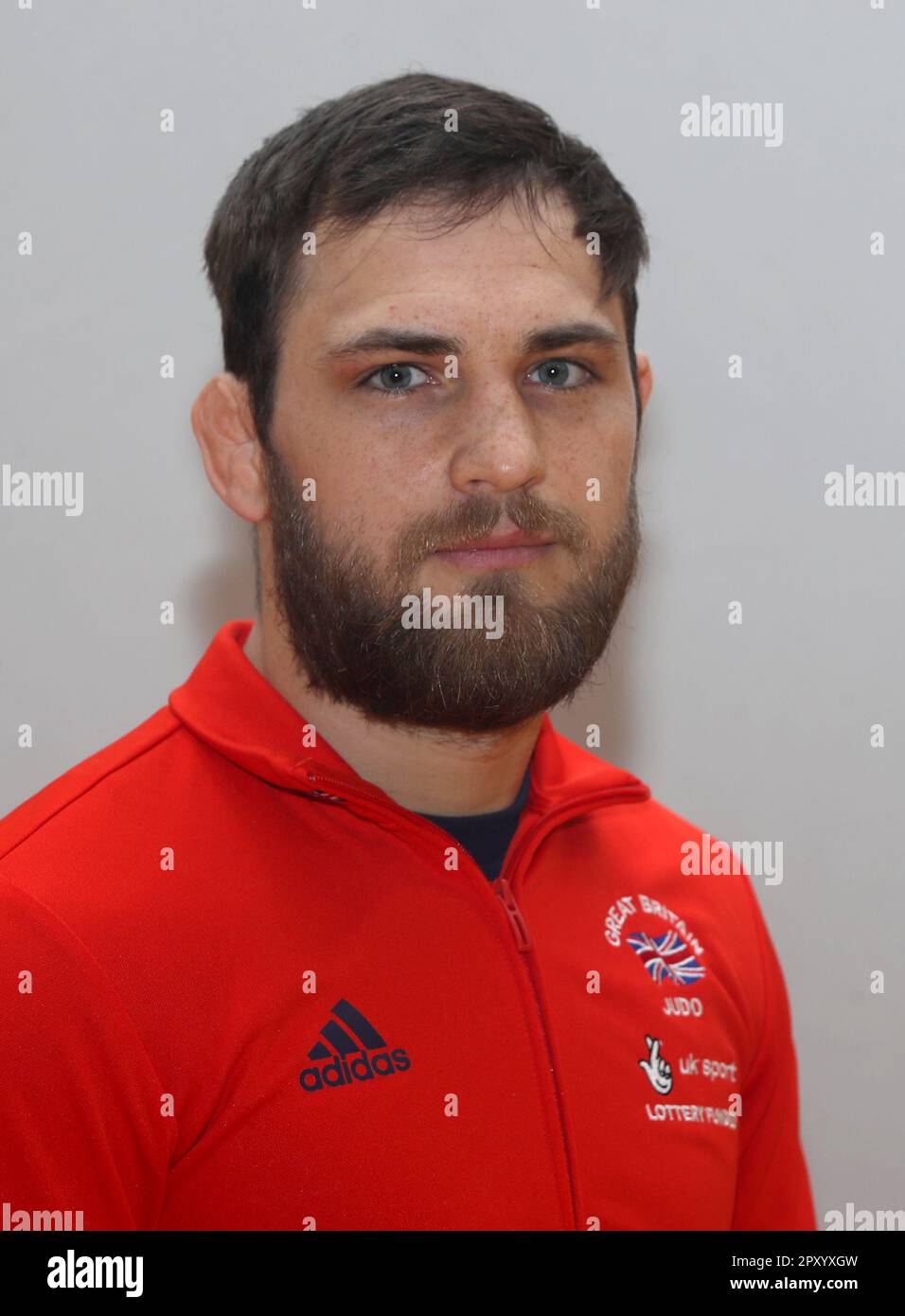 Sam Hall during a media day at The British Judo National Training ...