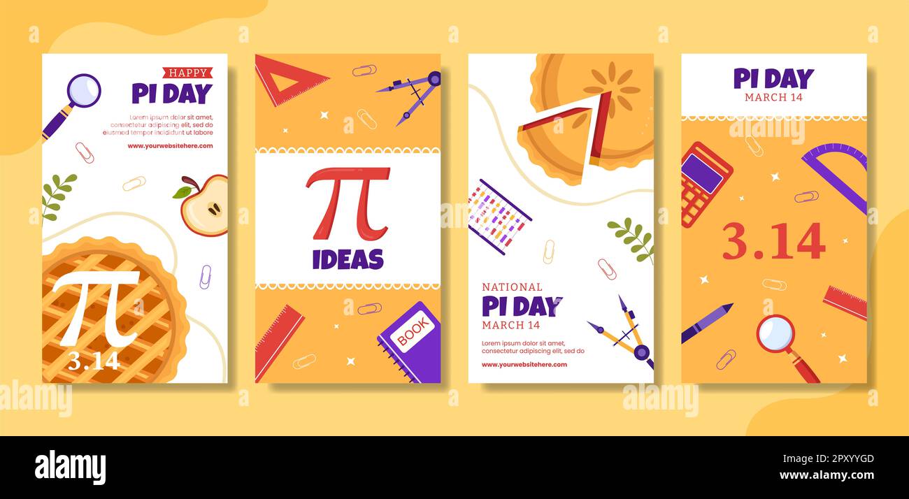 World Pi Day Social Media Stories with Mathematical Constants or Baked ...