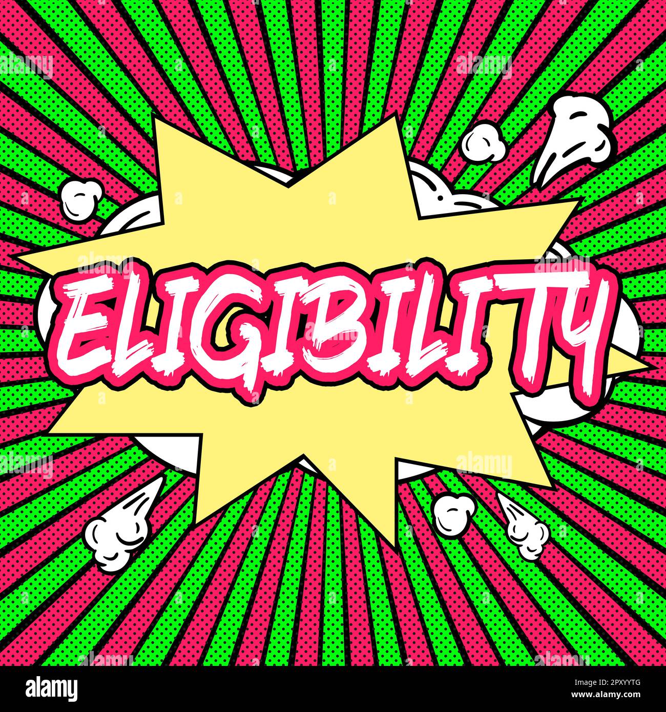 Handwriting text Eligibility, Business overview State of having the ...