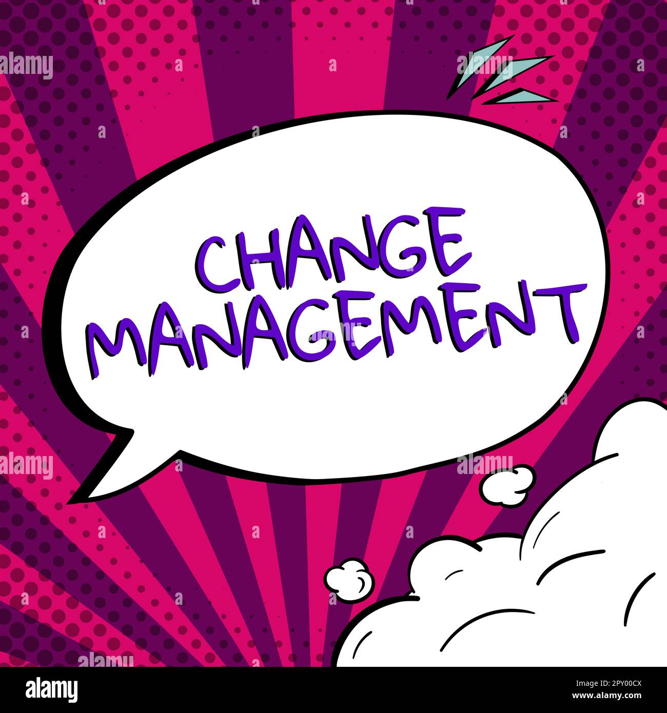 Handwriting text Change Management, Internet Concept Replacement of ...
