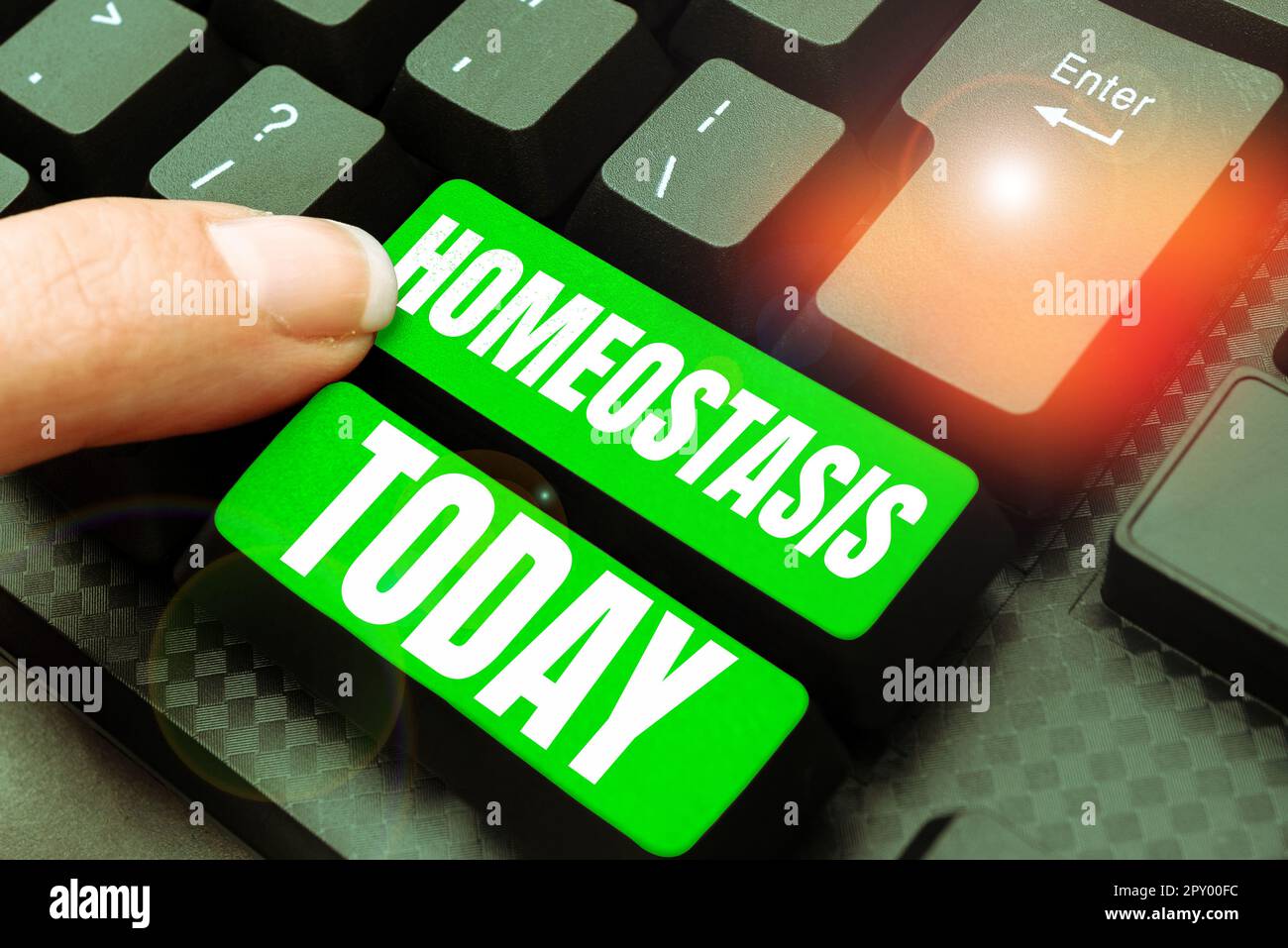 Sign displaying Homeostasis, Conceptual photo the tendency toward a ...