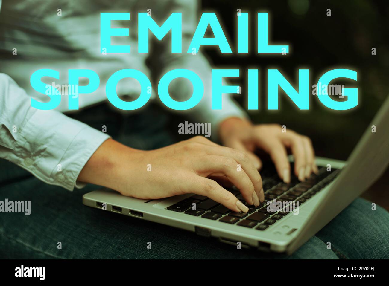 Conceptual display Email Spoofing, Internet Concept secure the access ... Conceptual display Email Spoofing, Internet Concept secure the access ...