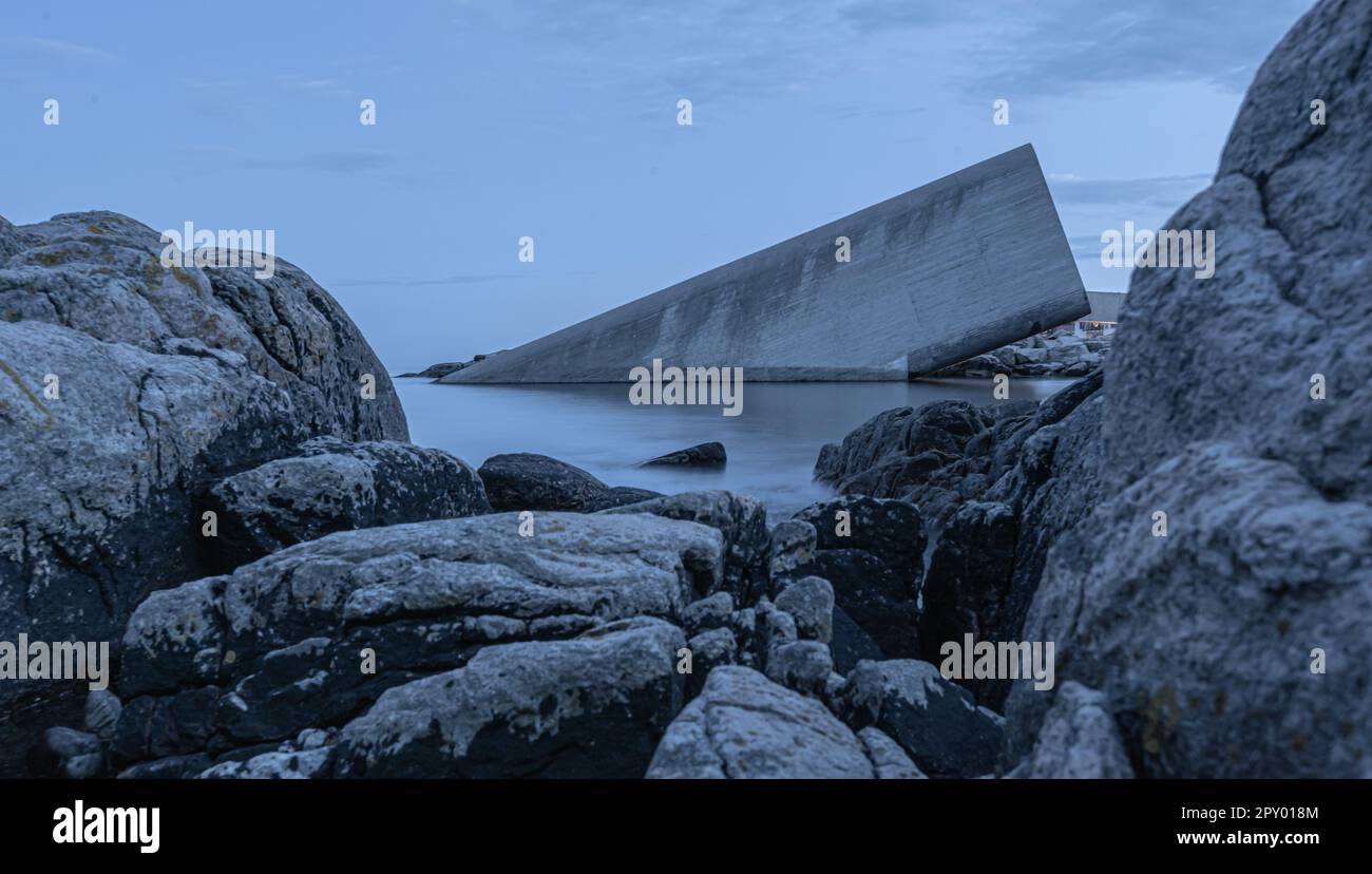 Lindesnes, Norway - August 01 2021: Underwater Micheling star ...