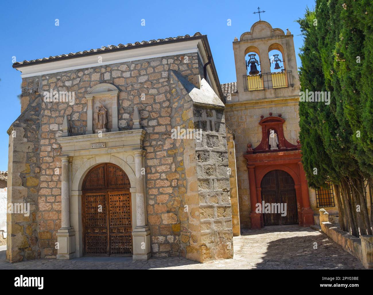 Church facade in the town of El Toboso Stock Photo - Alamy