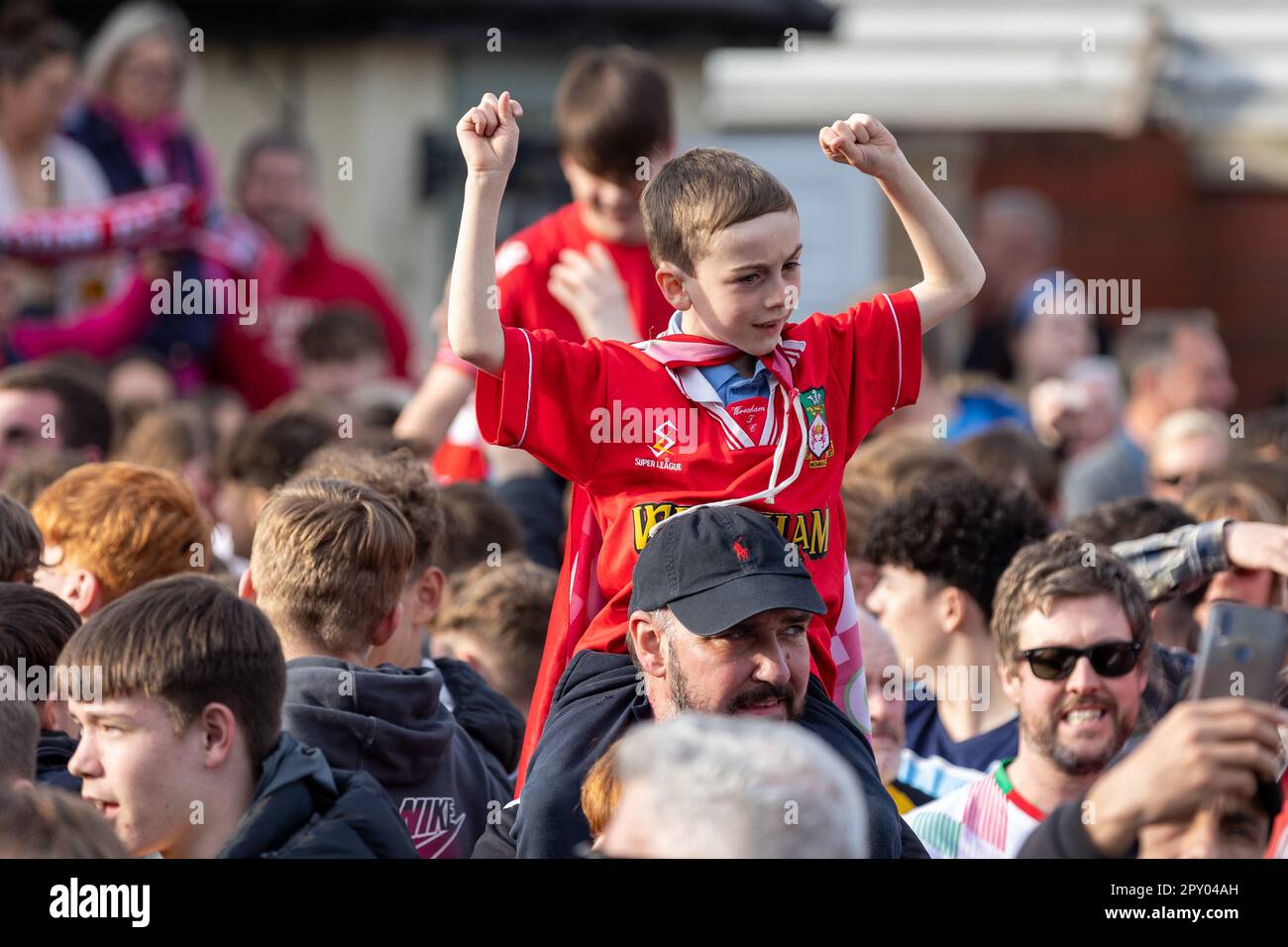 Wrexham victory parade hi-res stock photography and images - Alamy