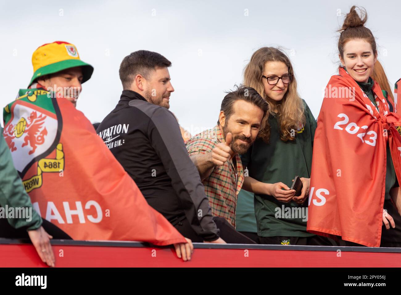 Wrexham, UK. 02nd May, 2023. Ryan Reynolds Co-Owner of Wrexham AFC ...