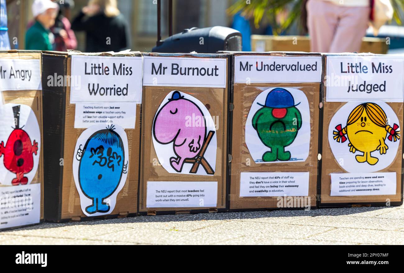 National Education Rally in Falmouth, Cornwall during the several days ...