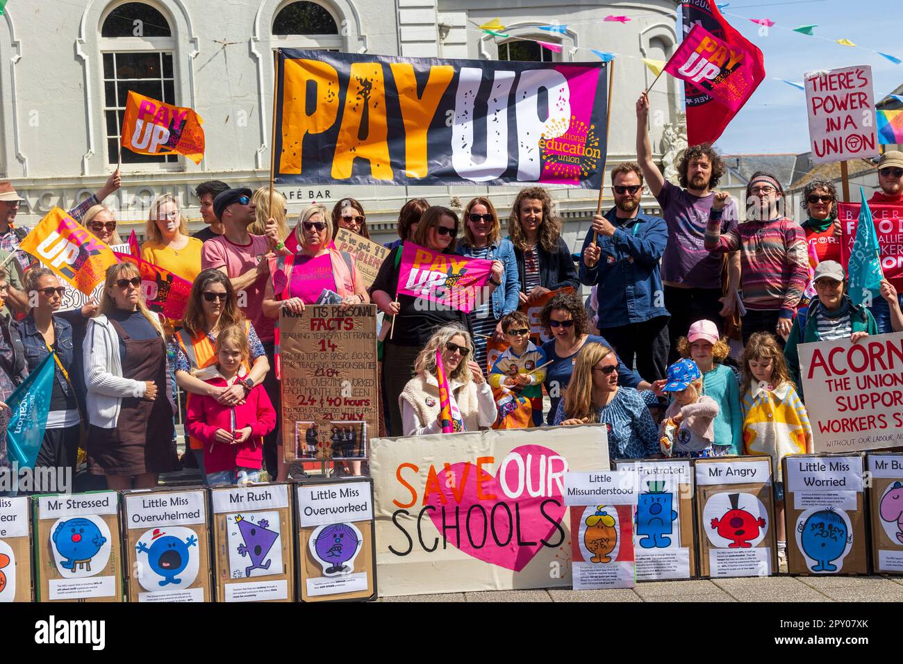 National Education Rally in Falmouth, Cornwall during the several days ...