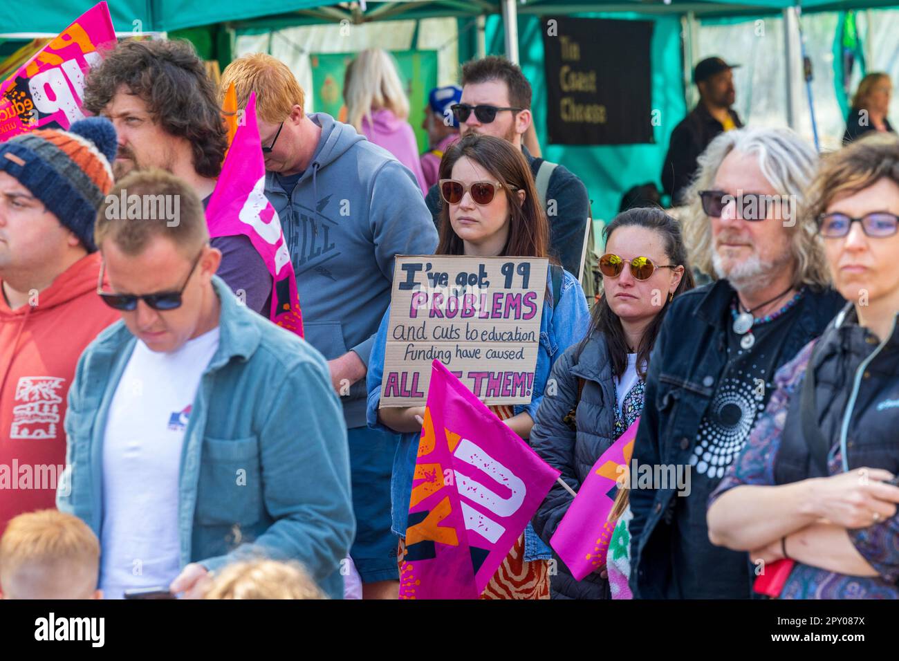 National Education Rally in Falmouth, Cornwall during the several days ...