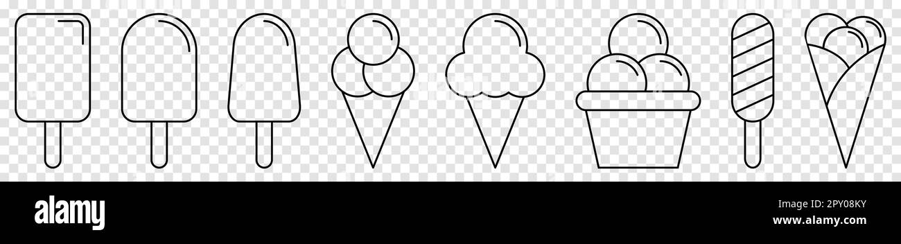 Ice cream icon set. Design can use for web and mobile app. Vector ...