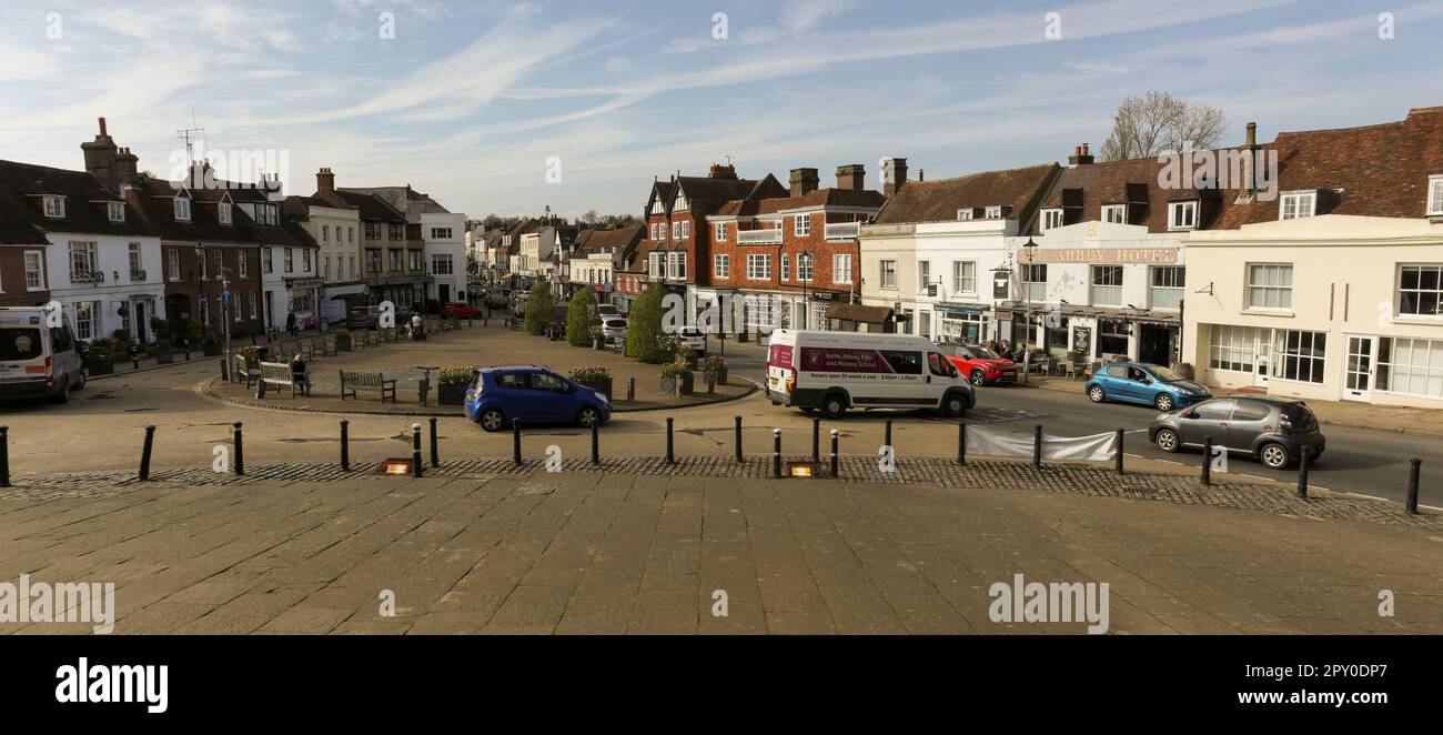 Editorial Battle, UK - April 26, 2023: The square in the middle of ...