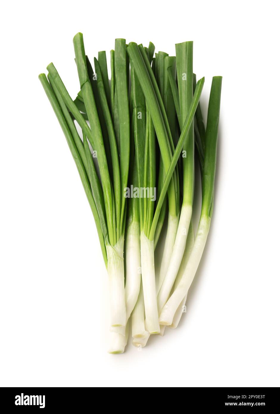 Fresh green onion isolated on white background Stock Photo - Alamy