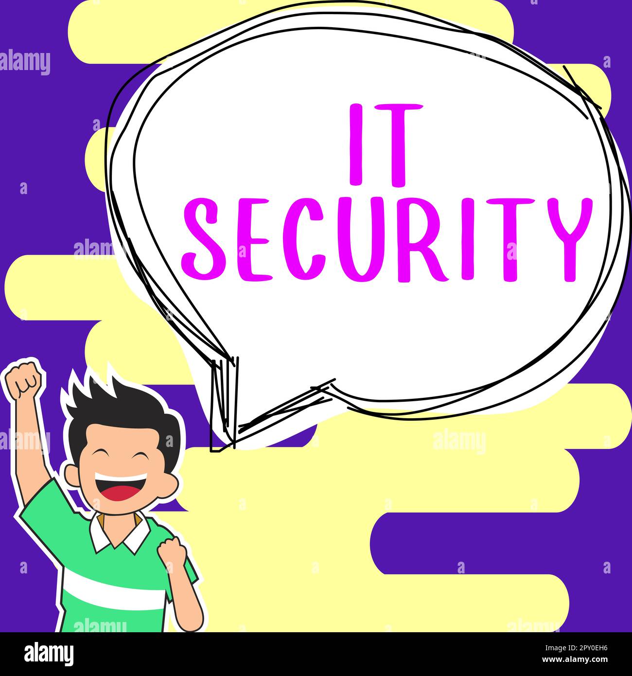 Handwriting Text It Security Concept Meaning Protection Of Internet Connected Systems From