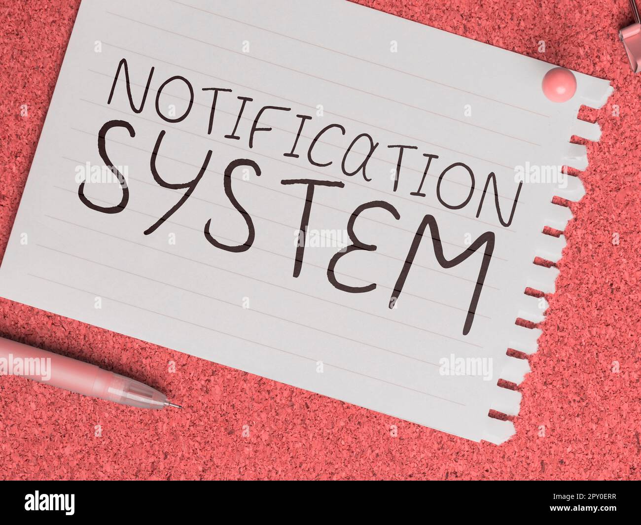 Writing displaying text Notification System, Word for Do not forget to ...