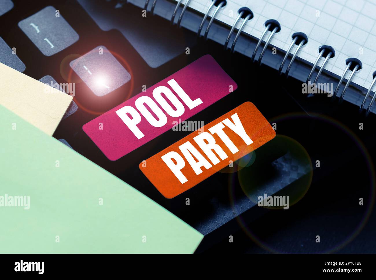 Handwriting text Pool Party, Business showcase celebration that ...