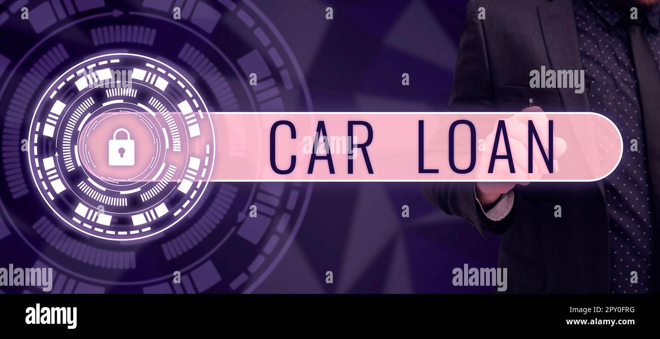 Handwriting text Car Loan, Word for taking money from bank with big ...