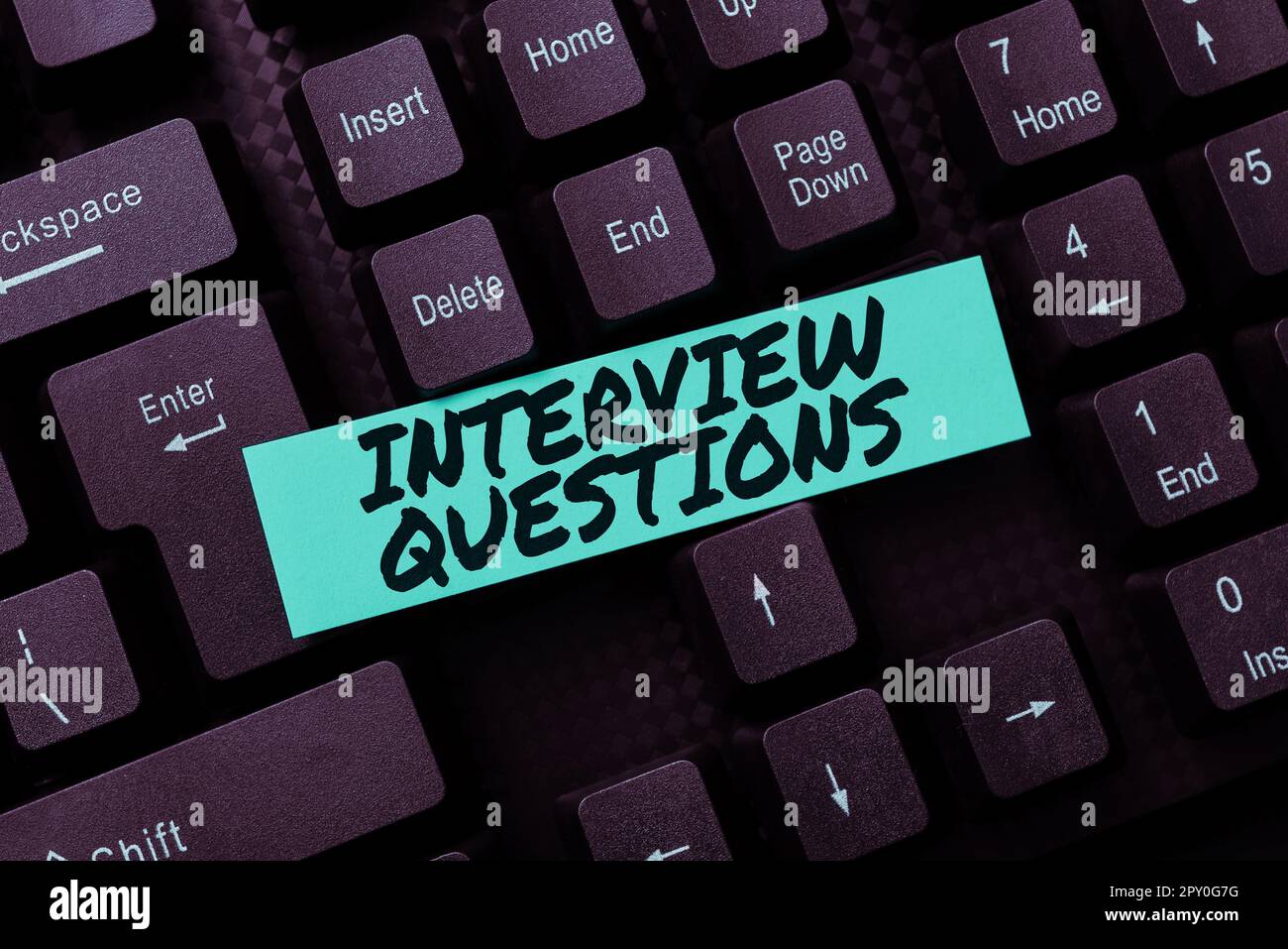 Inspiration showing sign Interview Questions, Concept meaning Typical ...