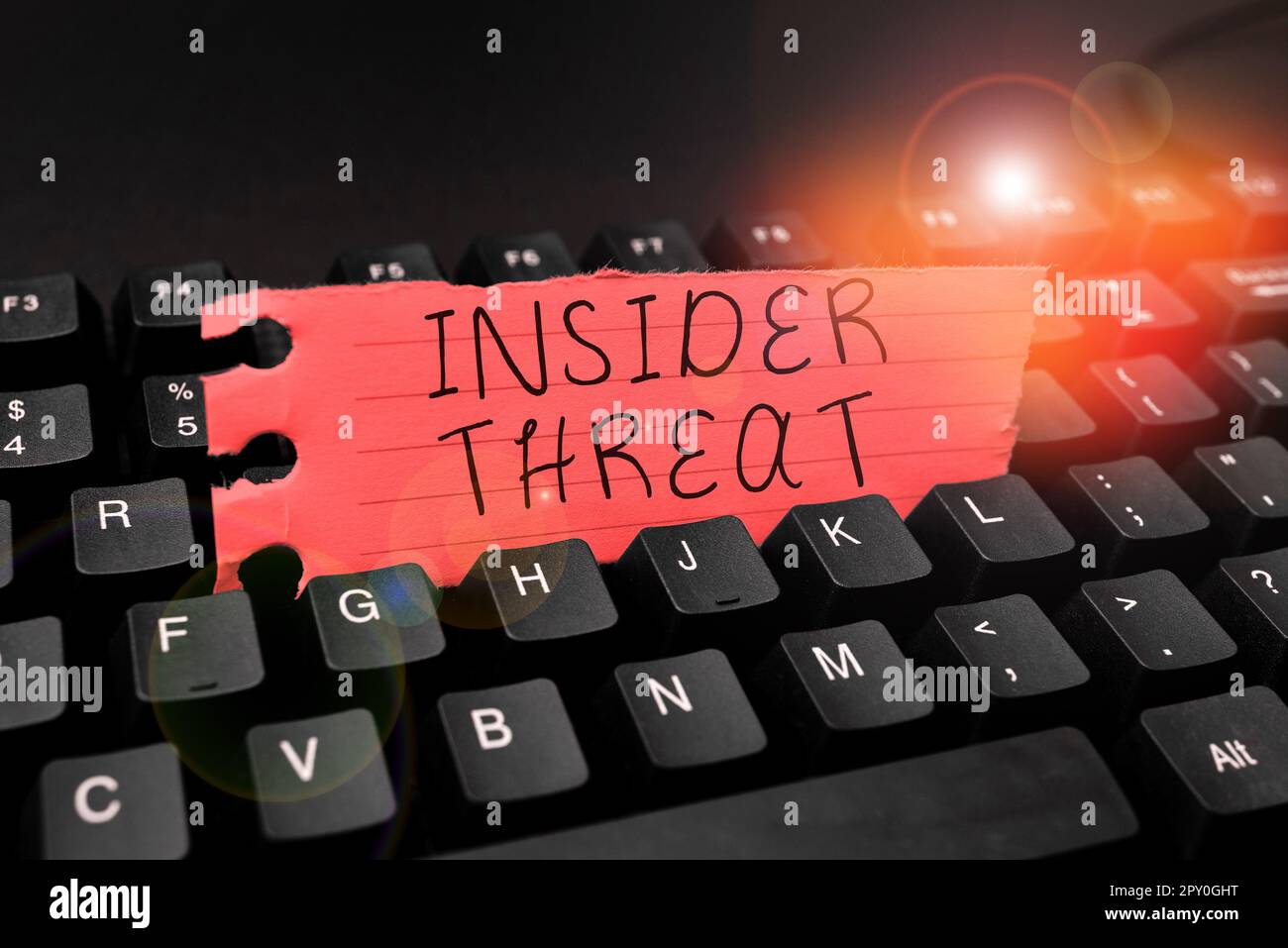 Writing displaying text Insider Threat, Business showcase security ...