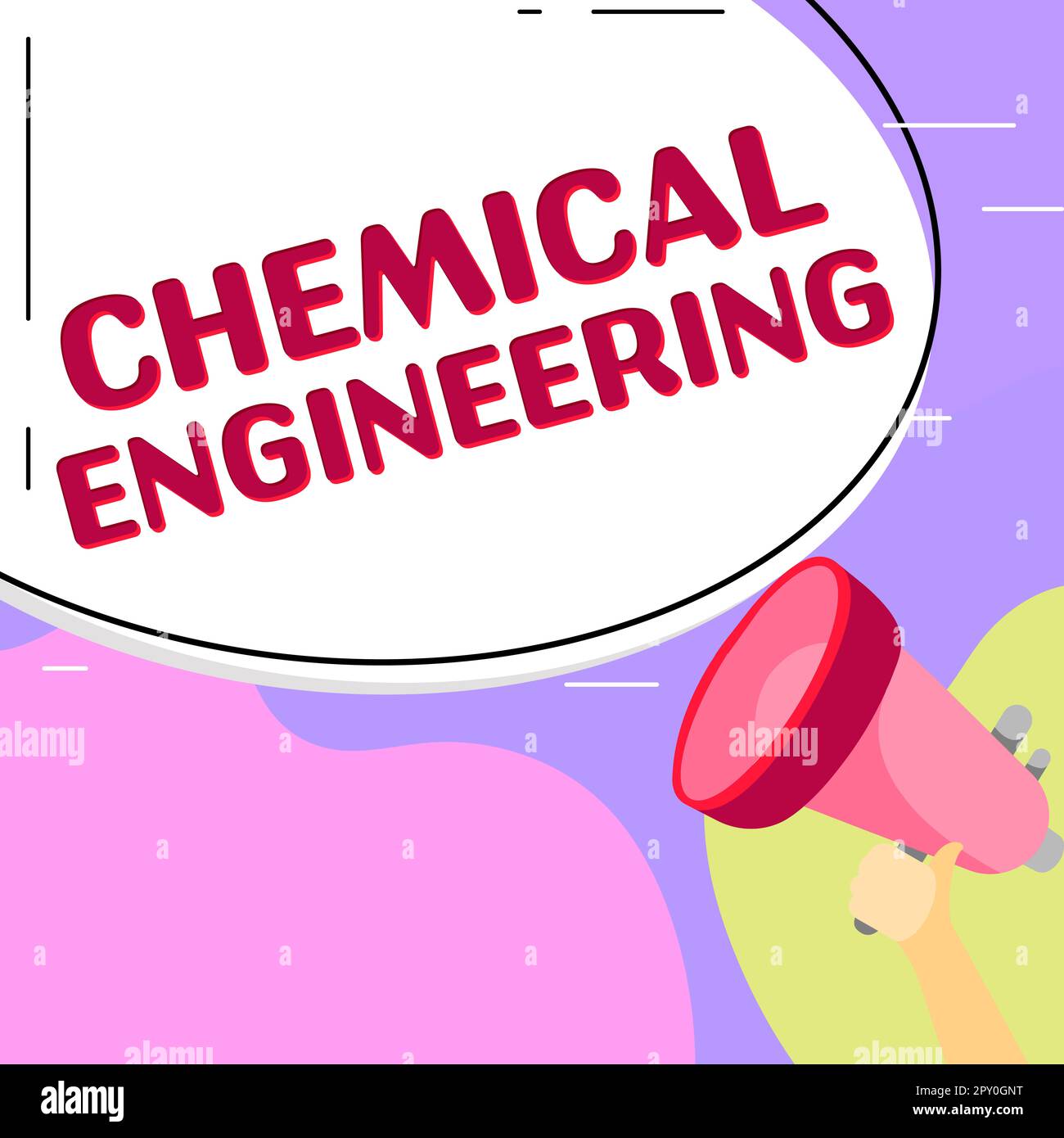 Text showing inspiration Chemical Engineering, Word for developing ...