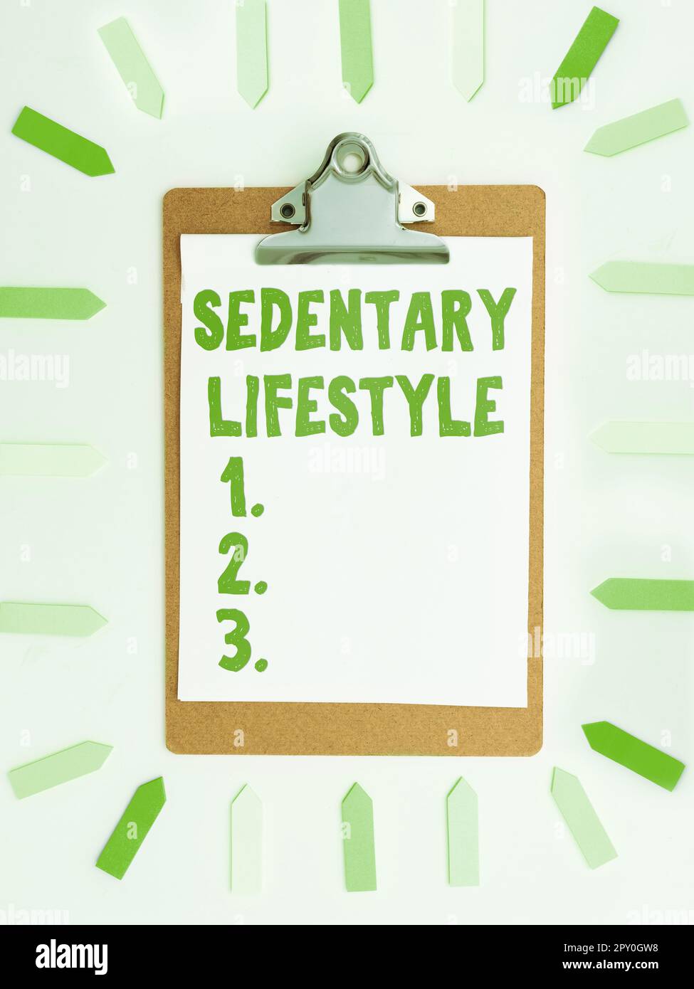 Handwriting text Sedentary Lifestyle, Word for ways and means of life ...